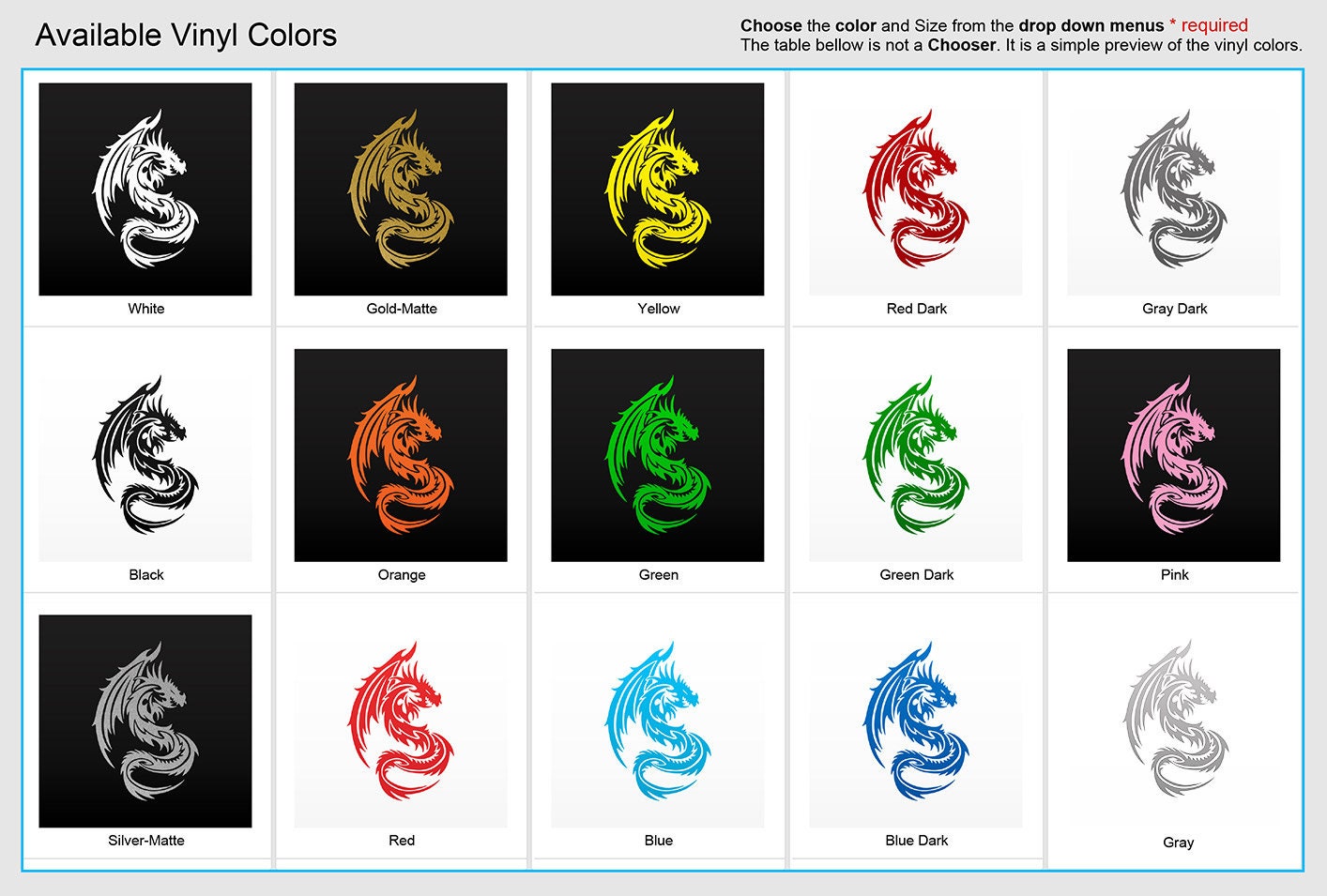 Decal Sticker Dragon Tribal Art Fantasy Waterproof Weatherproof Top ...