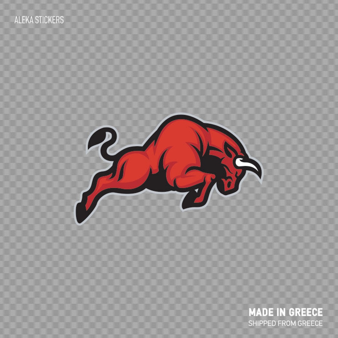 Decal Sticker Bull Brutal Top Quality Angry Aggression Attack 2X949 - Etsy