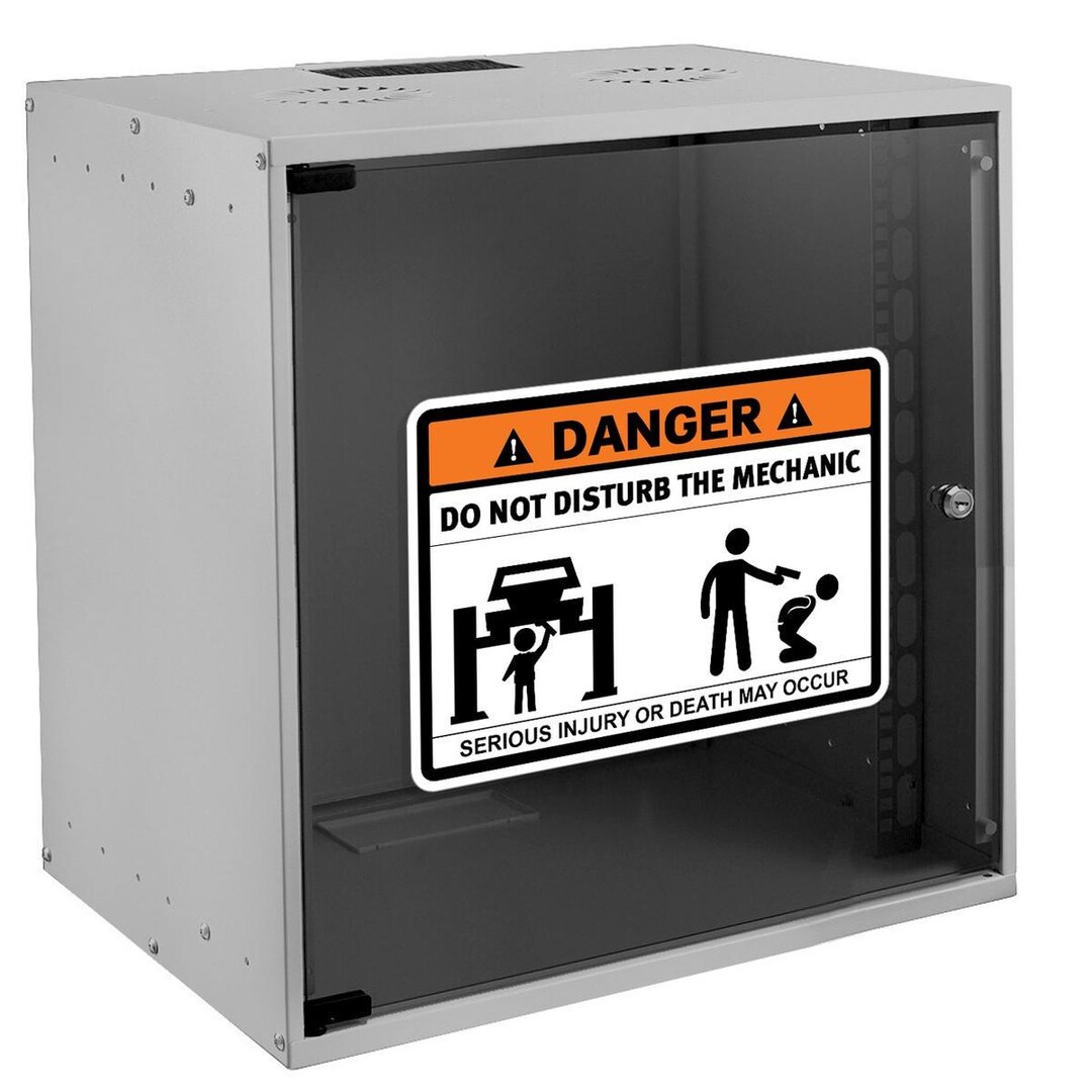 Danger: Do Not Disturb the Mechanic Vinyl Sticker – Durable Decal for ...