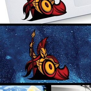 Decal Sticker Lacedaemon Spartan Warrior Army Sparta City-state in ...