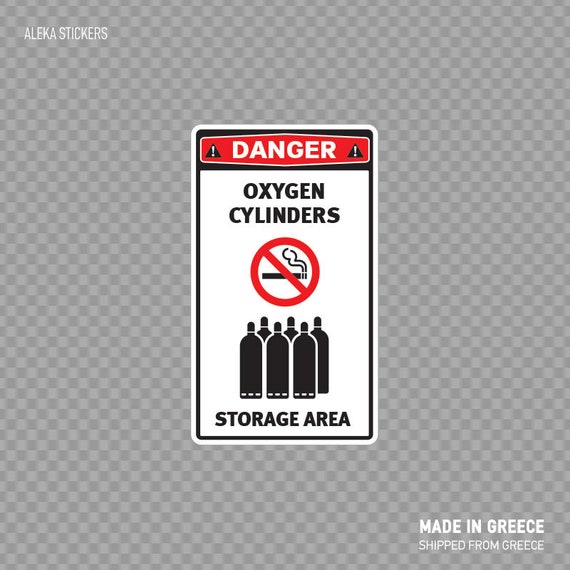 Oxygen Storage Signs