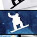 Decal Sticker Snowboard Figure Winter Sports Extreme Snow W9782 - Etsy