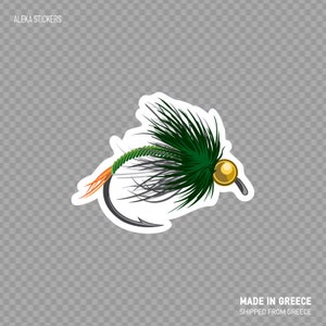 Decal Sticker Fly Fishing Boat Decoration Bait the Hook Fisherman ...