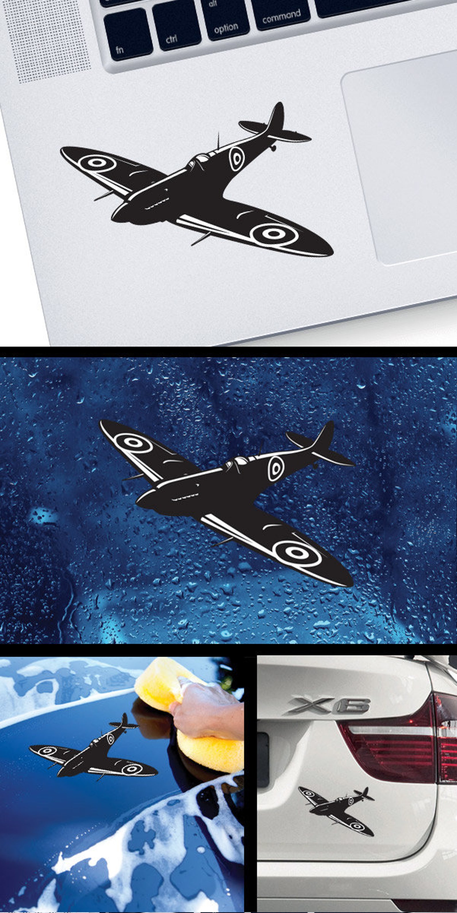 Decal Sticker Air Force Figures Plane 40s Airplane Aeroplane Military ...