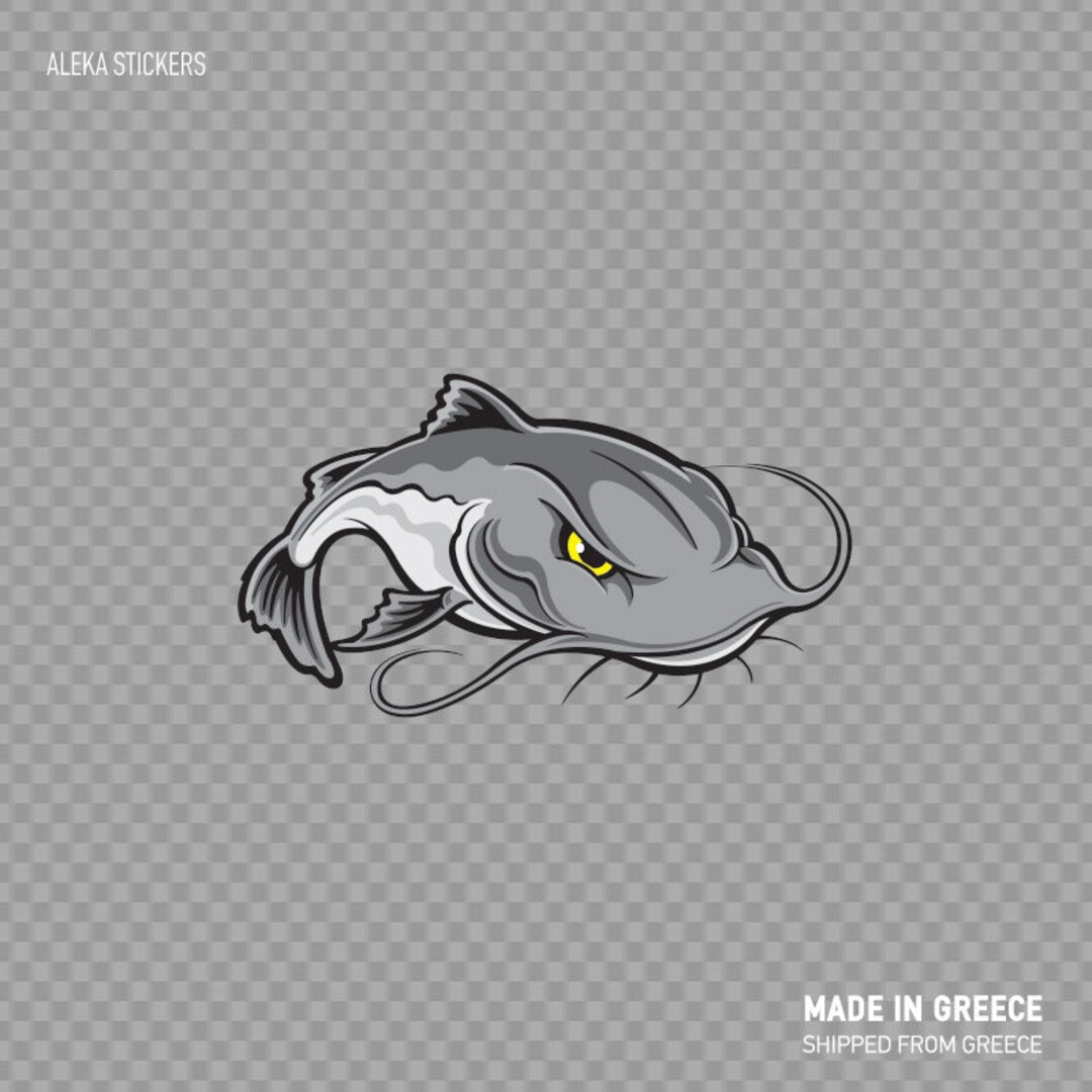 Decal Sticker Catfish Fishing Lake River Freshwater Fishing Fishing ...