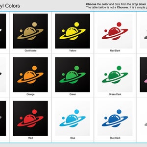 Decal Sticker Planet Saturn Space Spaceship Spaceman KRX55 - Etsy