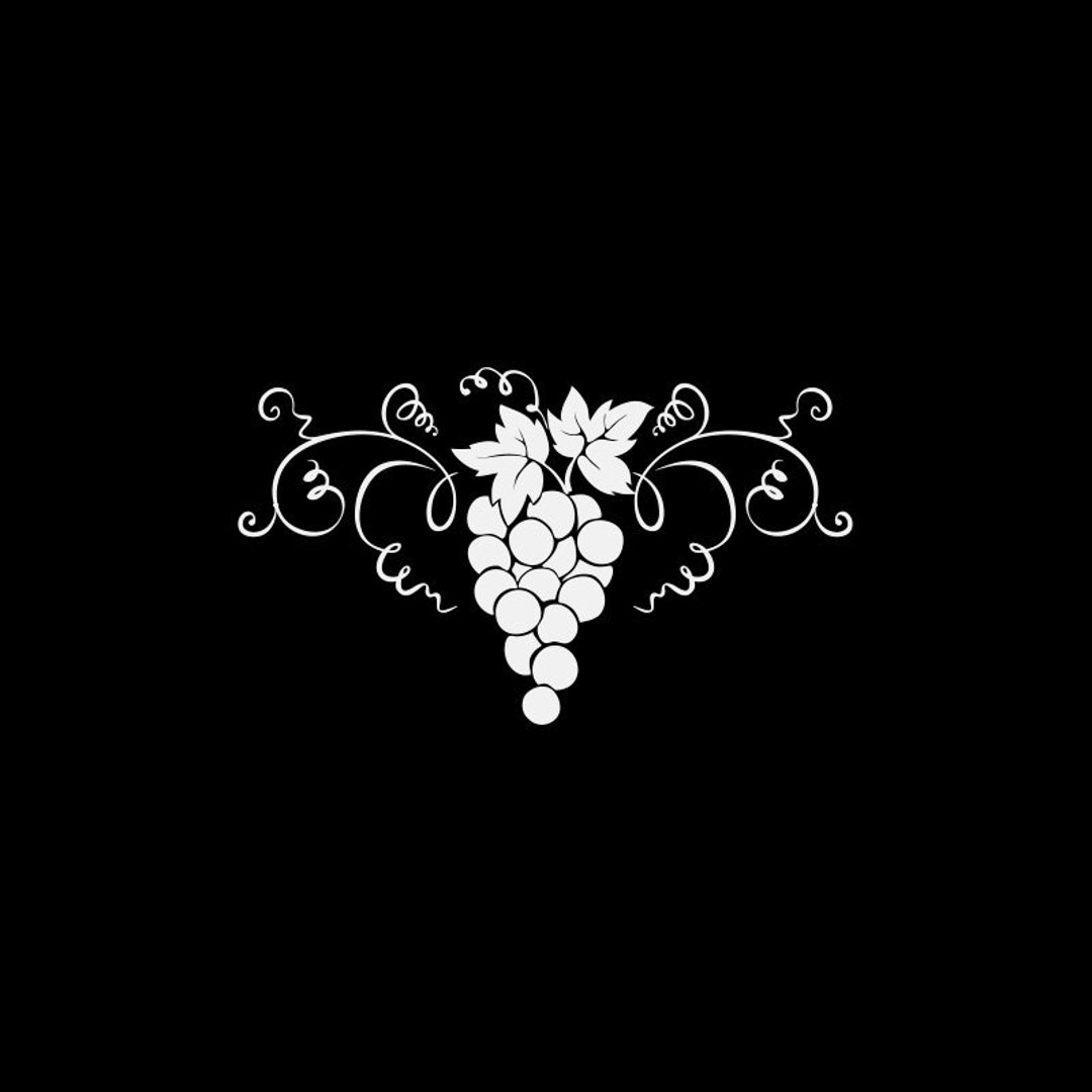 Decal Sticker Wine Grapes Tasteful Food Fruit Restaurant Decoration ...