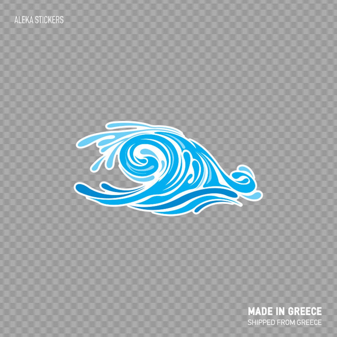 Decal Sticker Surf Wave Graphic Vacation Surfer Surfboard Sea Sports ...