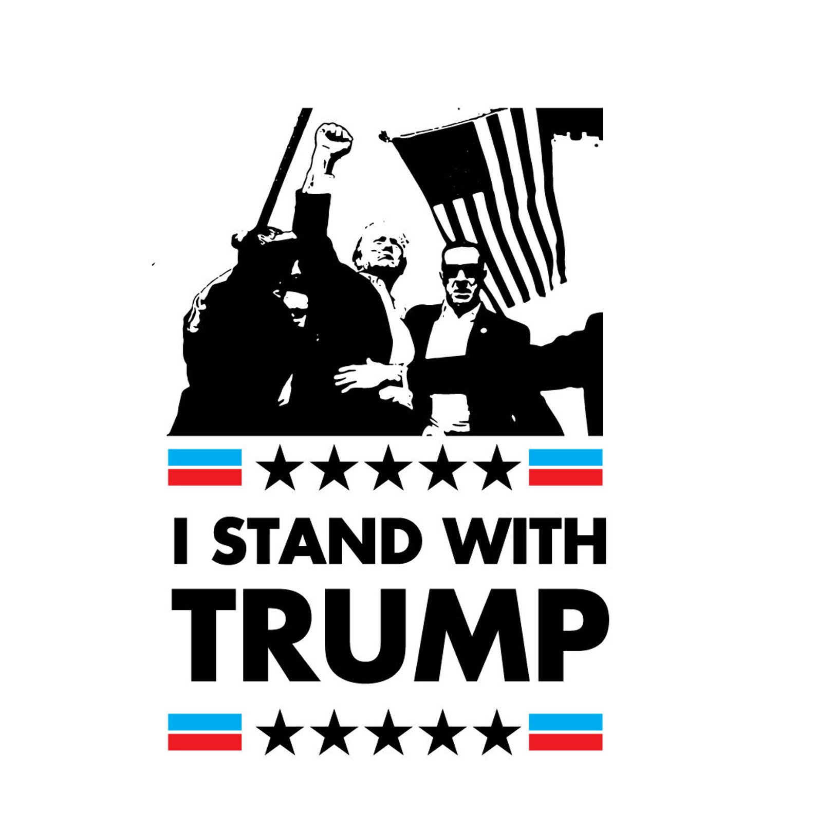 I Stand With Trump Support Trump My President Svg, Png, Shirt Design ...