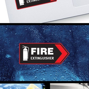 Decal Sticker Fire Alarm Emergencies Signs Fire Extinguisher - Etsy