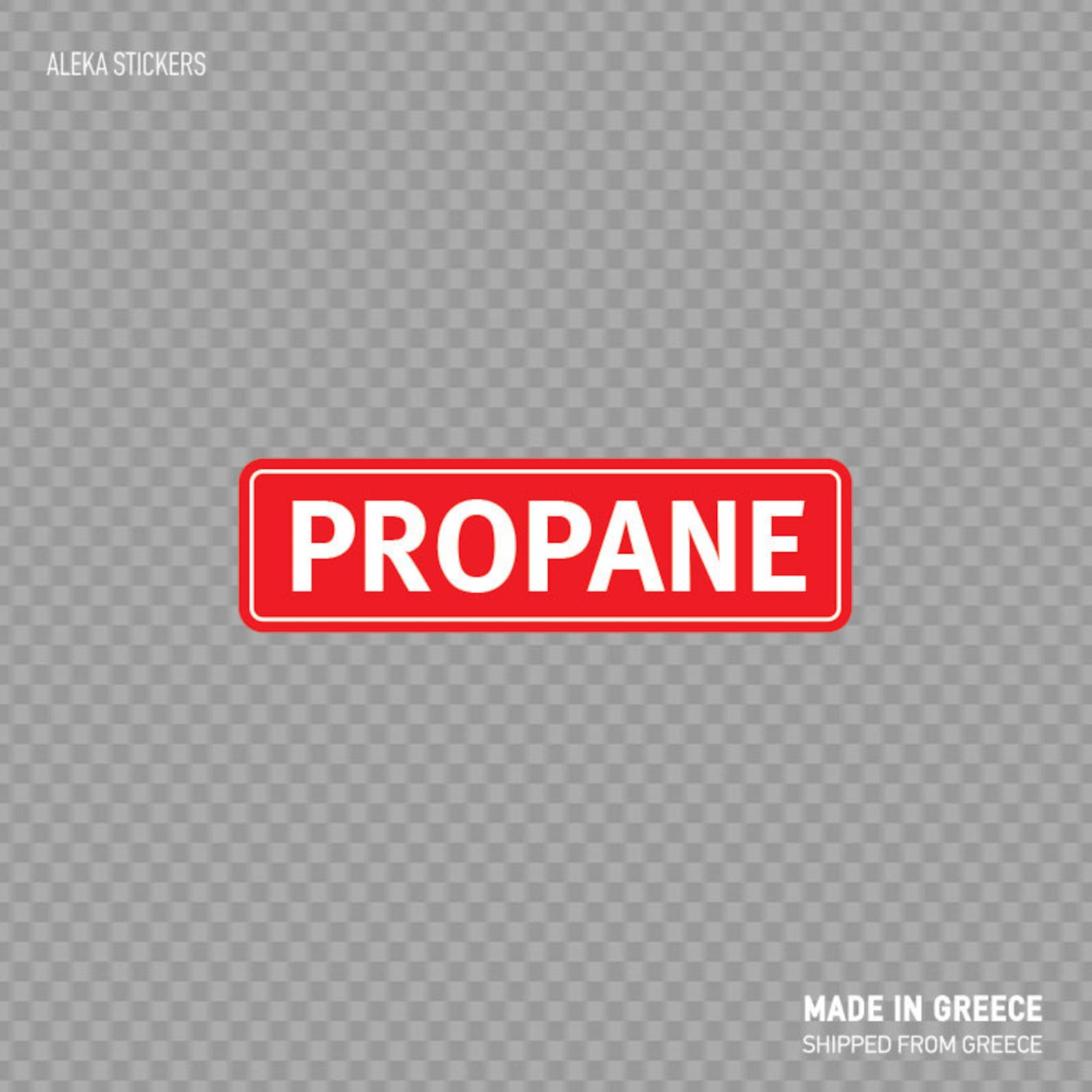 Decal Sticker Propane Danger of Fire Information Warning Sign ...