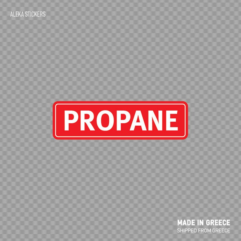 Decal Sticker Propane Danger of Fire Information Warning Sign ...