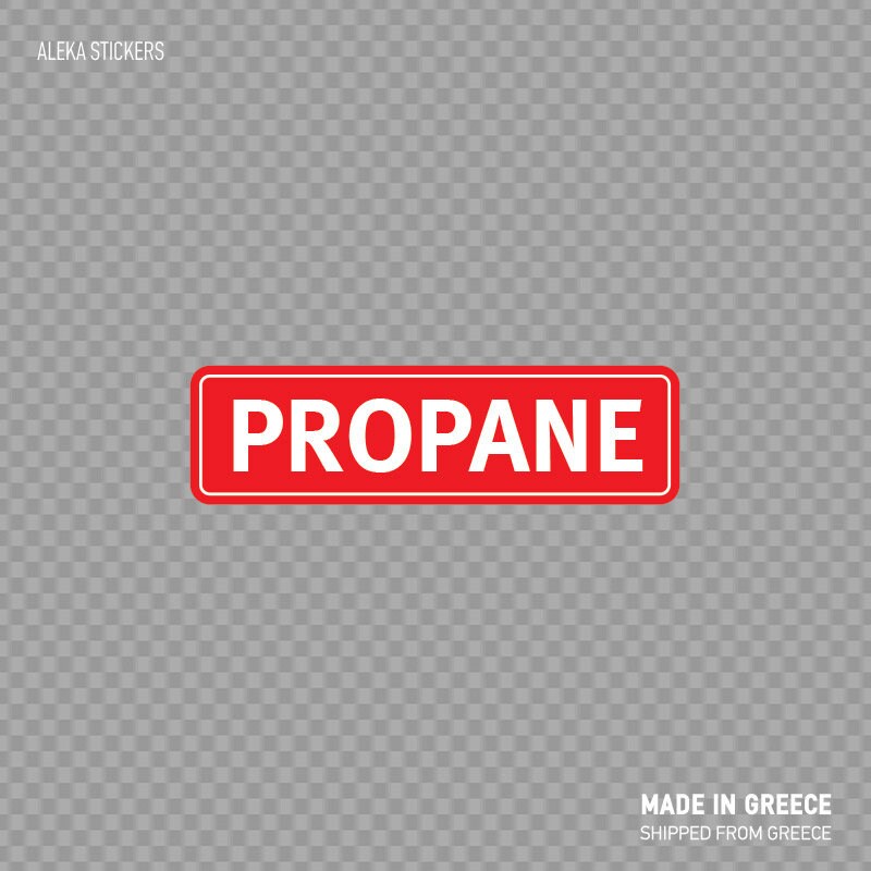 Decal Sticker Propane Danger of Fire Information Warning Sign ...