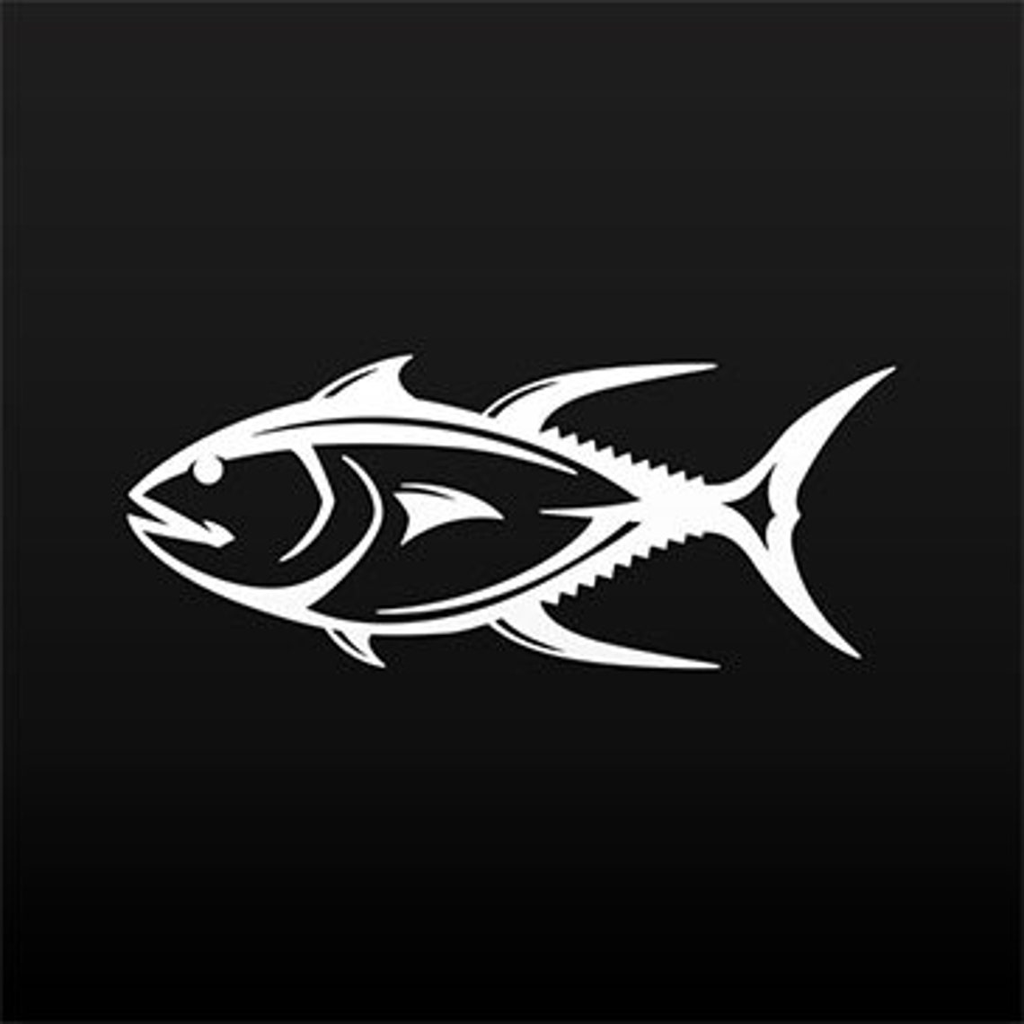 Decal Sticker Yellowfin Tuna Boat Decoration Bait the Hook - Etsy