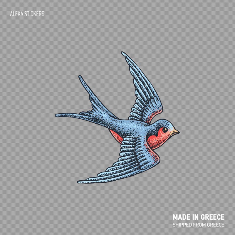 Decal Sticker Swallow bird freedom decorative kids room High - Etsy 日本