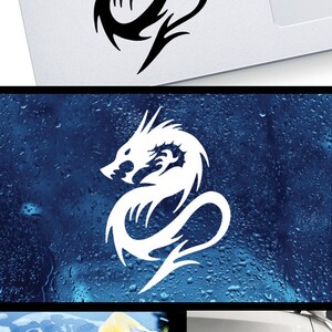 Decal Sticker Dragon Figure Legendary Creature Winged Horned Breathing ...