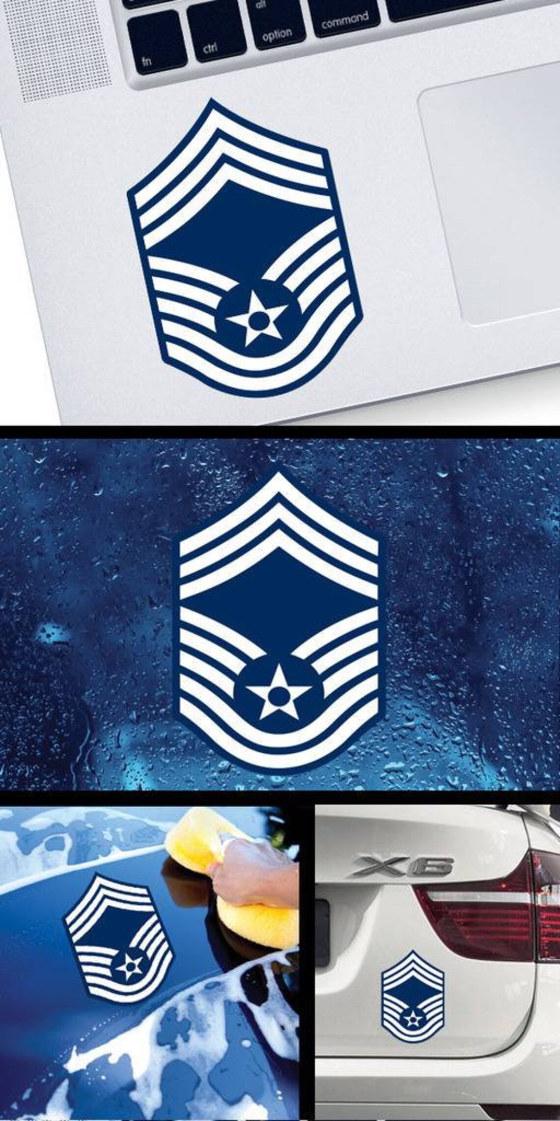 Decal Sticker Chief Master Sergeant Force Icarus Marine Military ...