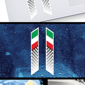 Decal Sticker Italy Italian Flag Racing Stripes Racing Motorbike Car ...