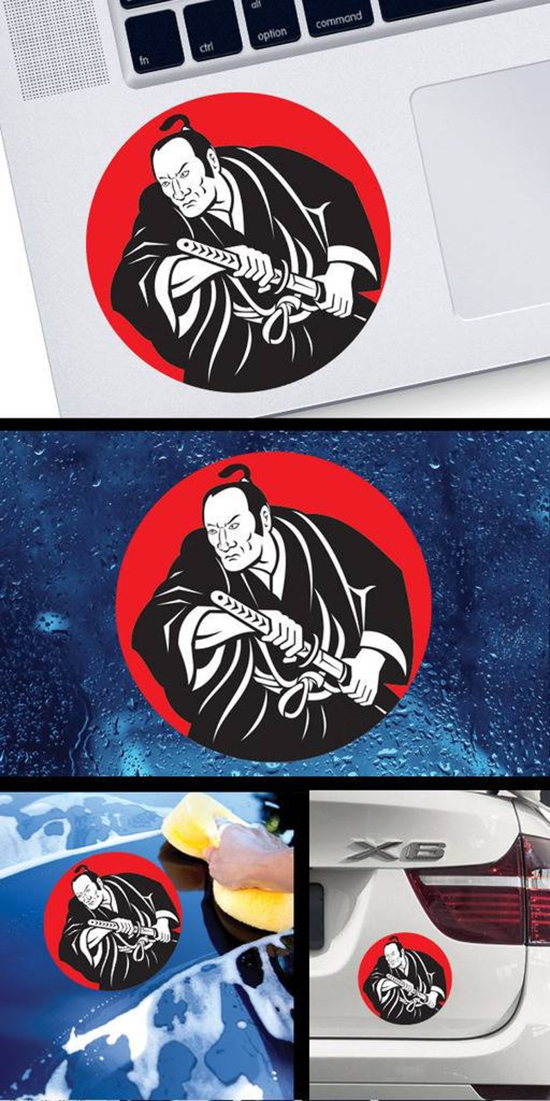 Decal Sticker Ninja Ancient Combat Fight Legendary Martial Arts Sword ...