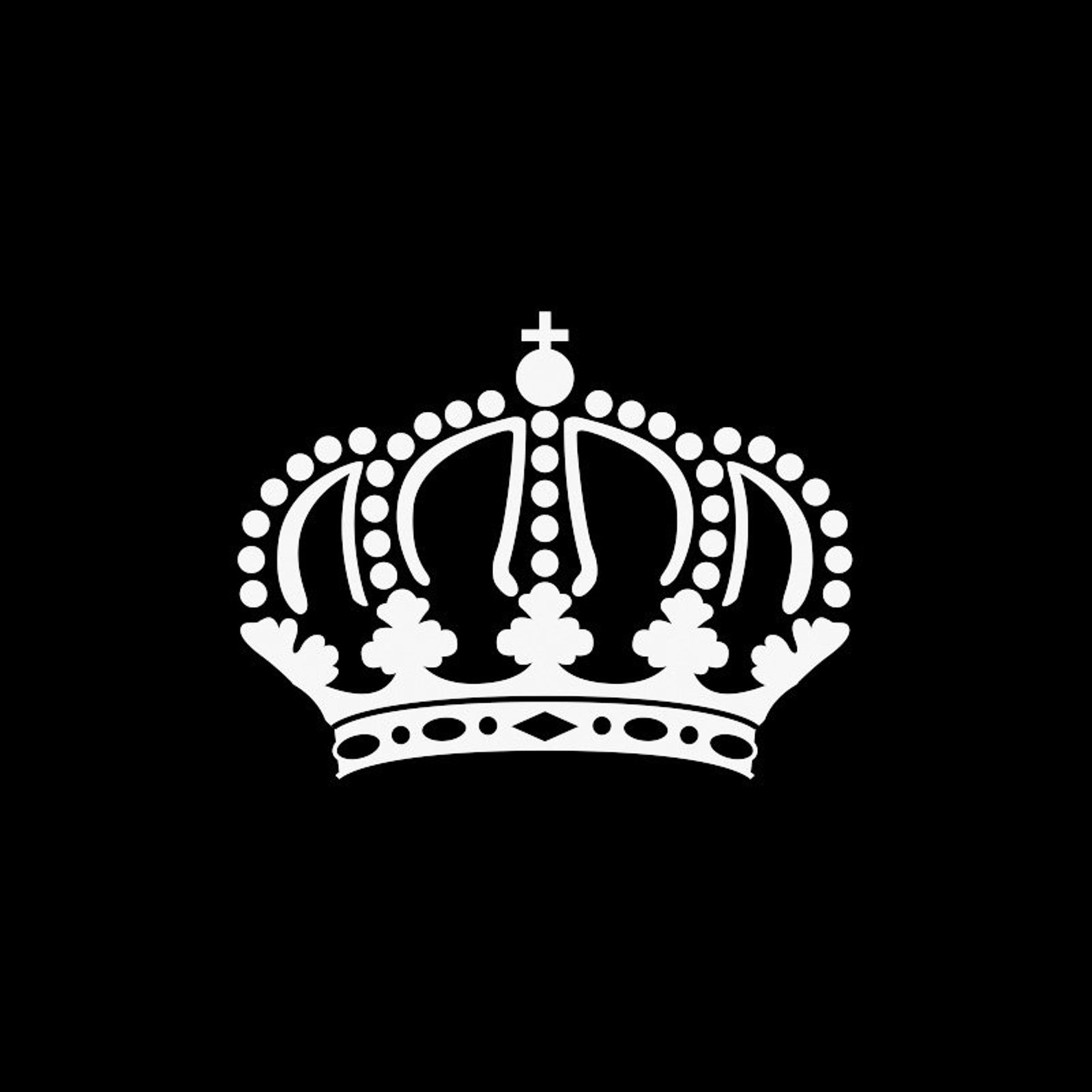 Decal Sticker Crown Design Royal Heraldic King Princess Kingdom Queen ...