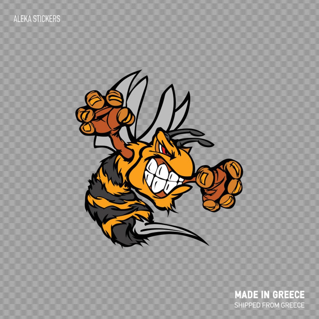 Decal Sticker Bee Hornet Wasp Prehistoric Honey Attack Aggression ...