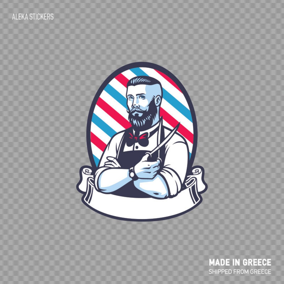 Decal Sticker Barber Shop Sign Store Decoration Hairdresser 22648 - Etsy