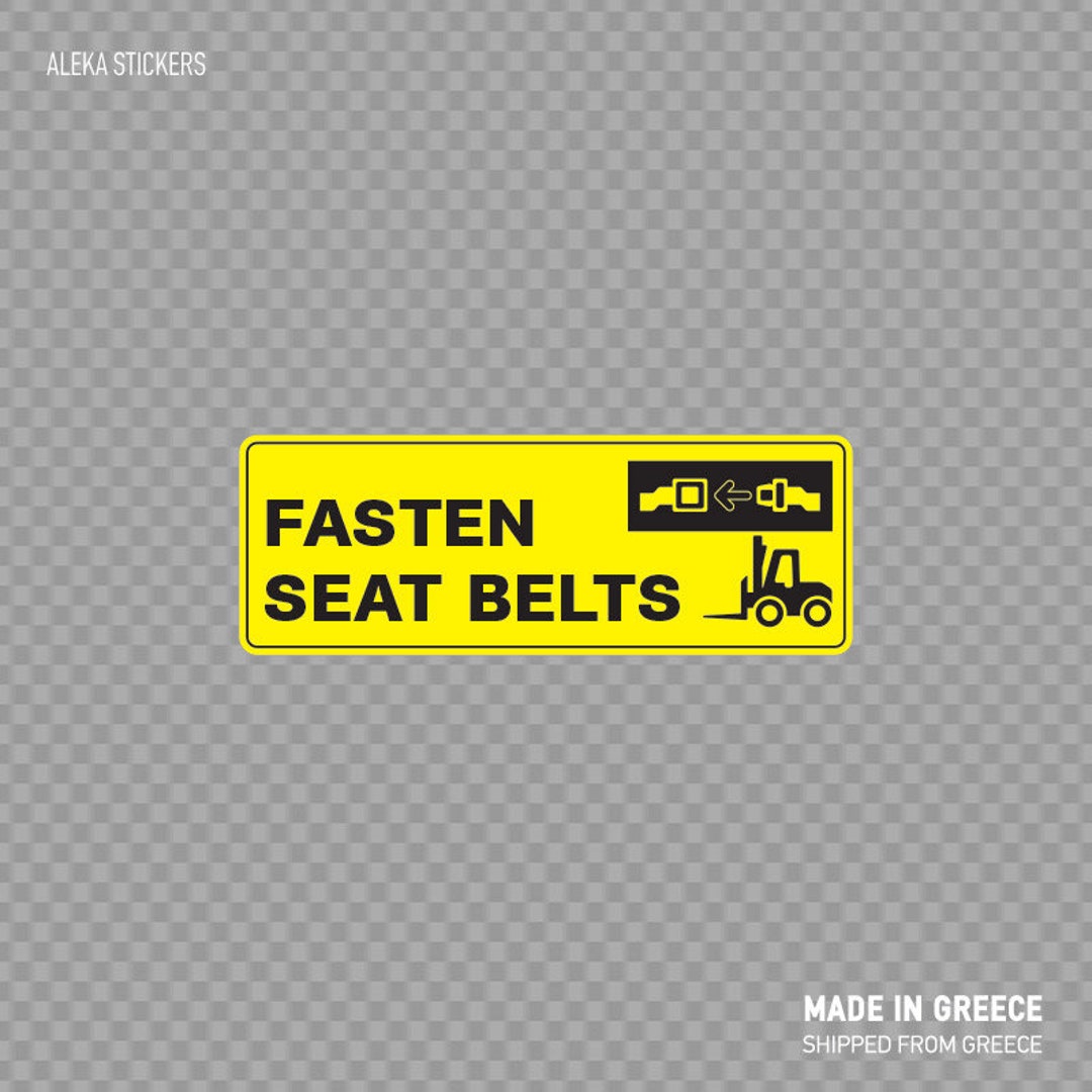 Decal Sticker Fasten Seat Belts Car Decoration Interior Decoration ...