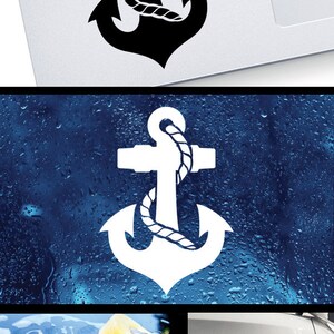 Decal Sticker Anchor Navy Sailing Navi Sailing Yacht Yachting Fishing ...