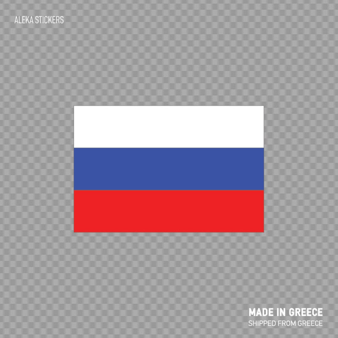 Decal Sticker Russian Federation Flag Top Quality W8277 - Etsy