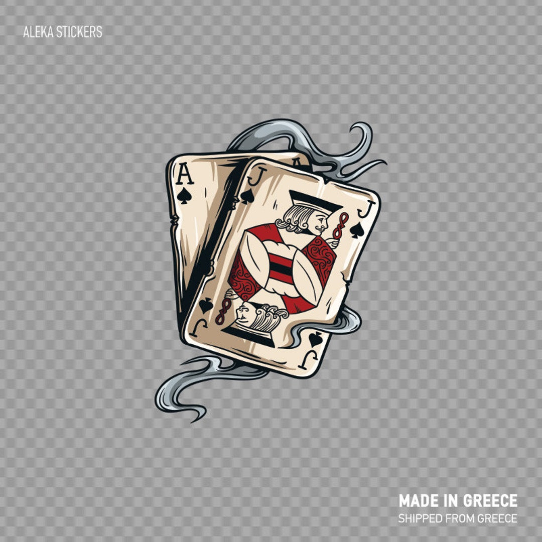 Decal Sticker Poker Games Mafia Symbol Room Decoration Las Vegas KR793 ...