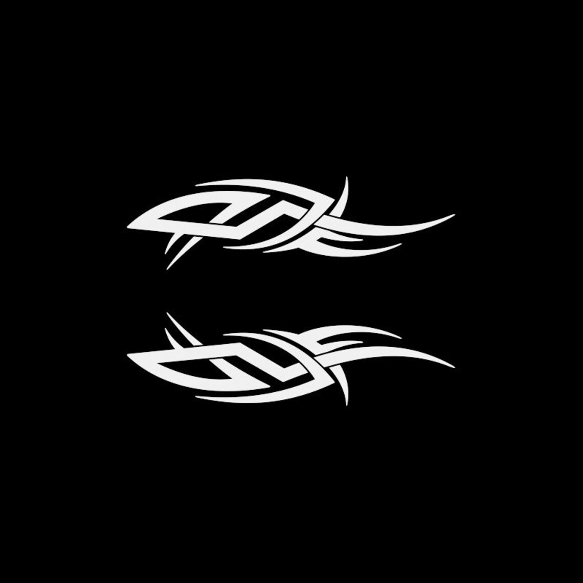 Decal Sticker Tribal Racing Design Flamed Helmet Motorcycle - Etsy