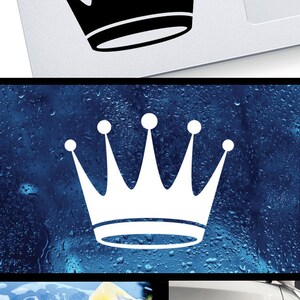 Decal Sticker Royal Crown Heraldic King Princess Kingdom Queen Prince ...