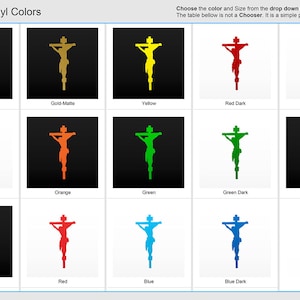 Decal Sticker Jesus Christ Cross Symbol Christian Crucifixion of Jesus ...