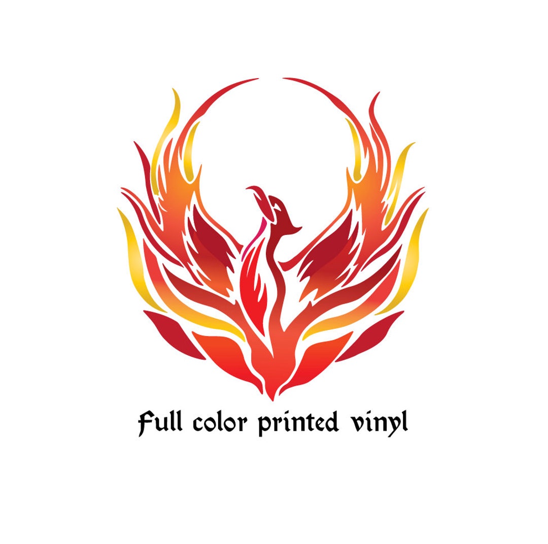 Decal Sticker Phoenix Rising From the Fire Flamed Fantasy Easy Rider ...