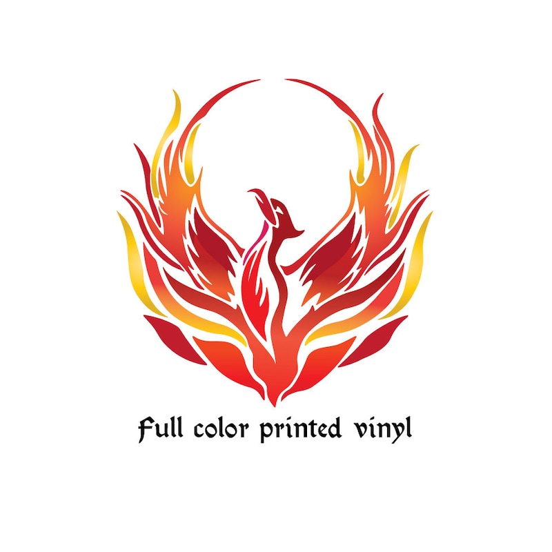 Phoenix Rising Car Decal - Etsy