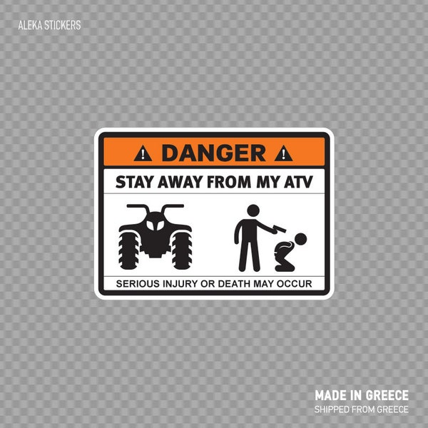 Funny Atv Sticker - Etsy