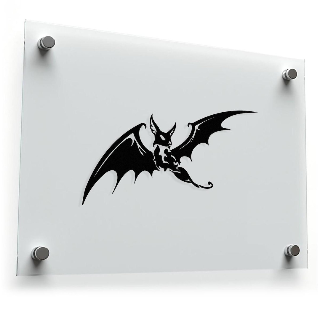 Decal Sticker Tribal Gargoyle Bat Vinyl Sticker Gothic Winged Creature ...