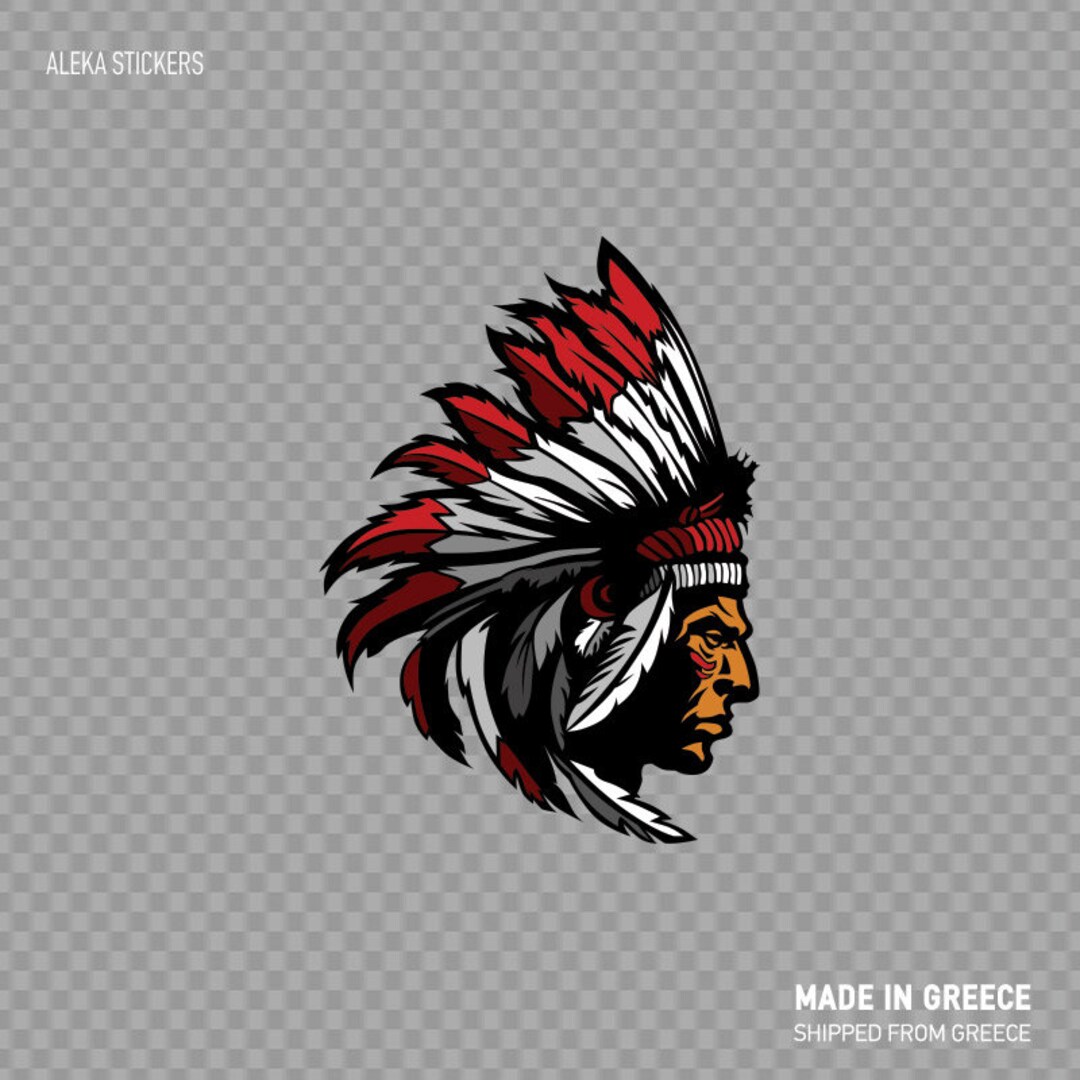 Decal Sticker Indian American Chief Warrior Leader Navajo Apache ...