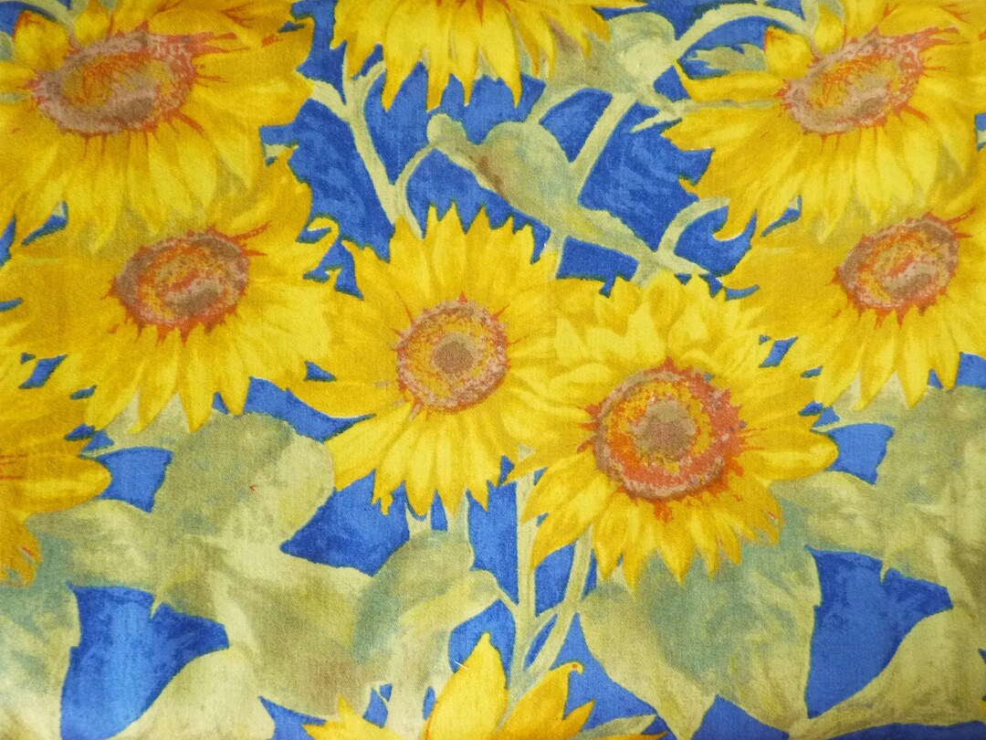 70s Pop Art Sunflowers, Bright Orange White Hippie Blossoms, Vintage ...