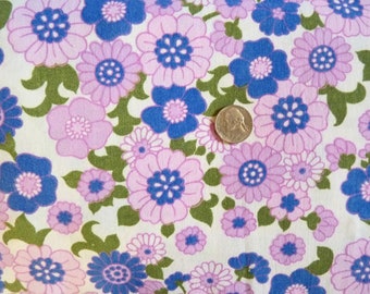 70s Flower Power Fabric - Etsy