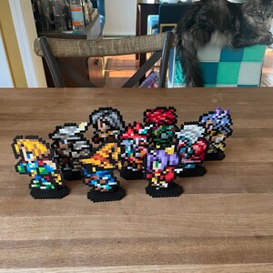Final Fantasy IX: Perler Bead Sprites - Zidane, Garnet, Vivi, Steiner ...