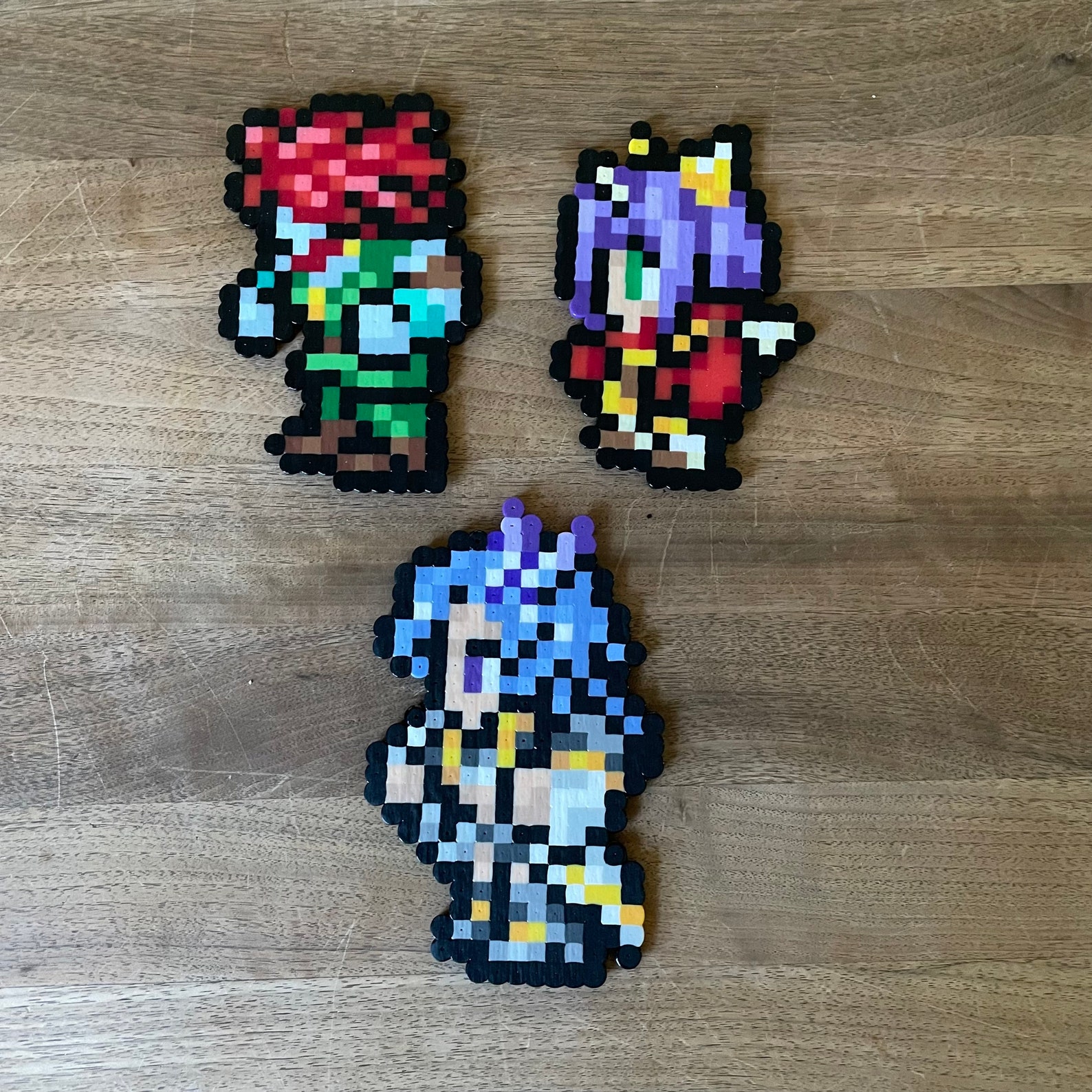 Final Fantasy IX: Perler Bead Sprites - Zidane, Garnet, Vivi, Steiner ...