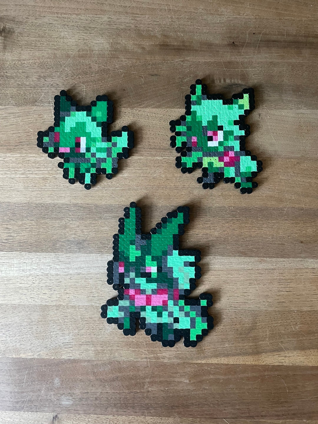 Sprigatito Floragato Meowscarada Pokemon Perler Bead Sprites - Etsy
