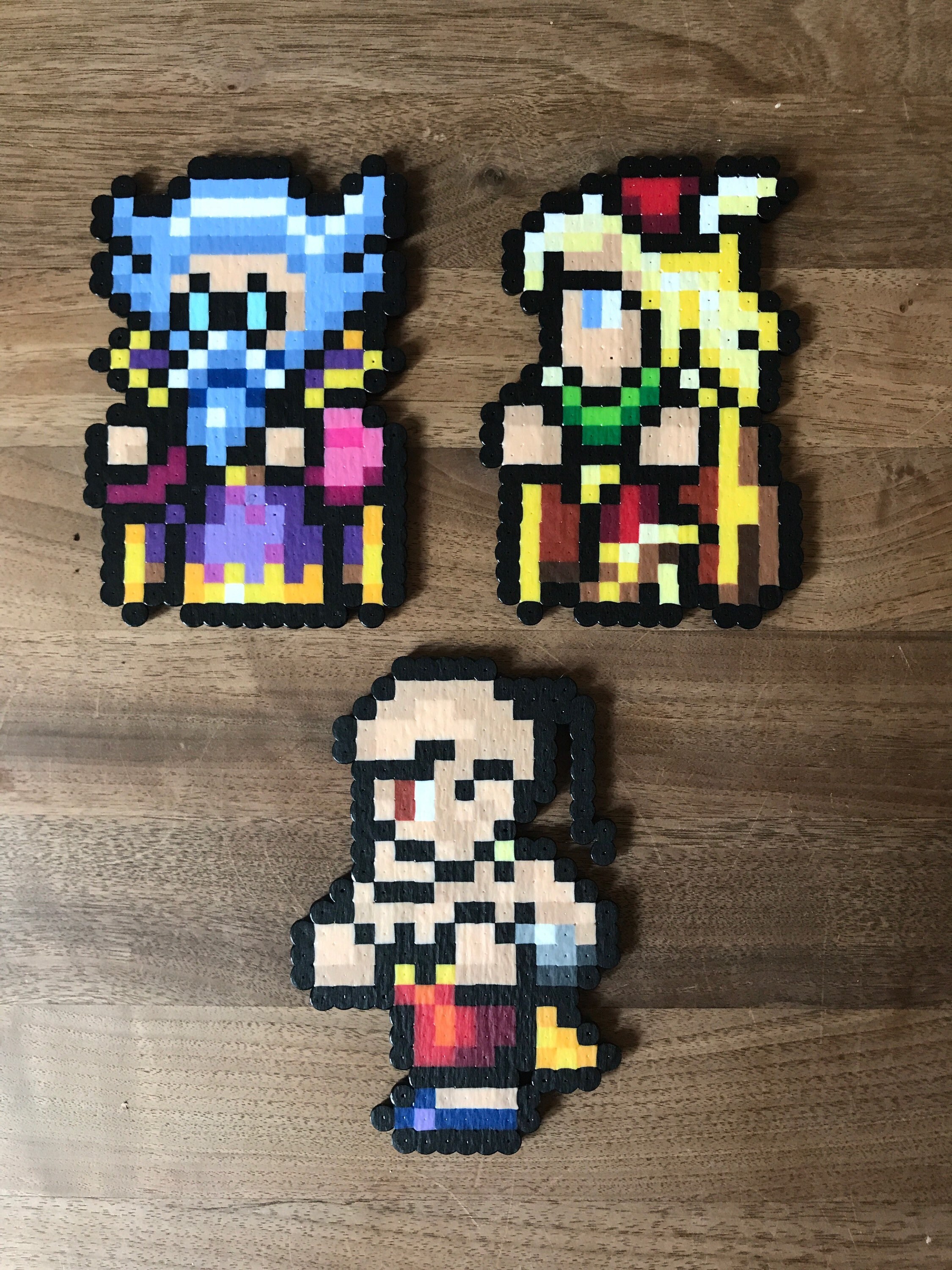 Final Fantasy IV: Perler Bead Sprites Cecil Kain Rosa | Etsy