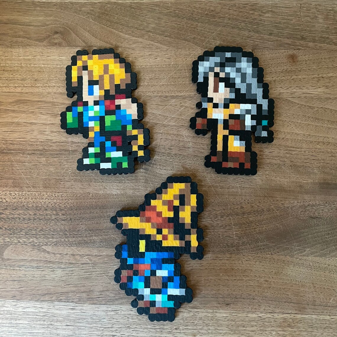 Final Fantasy IX: Perler Bead Sprites - Zidane, Garnet, Vivi, Steiner ...