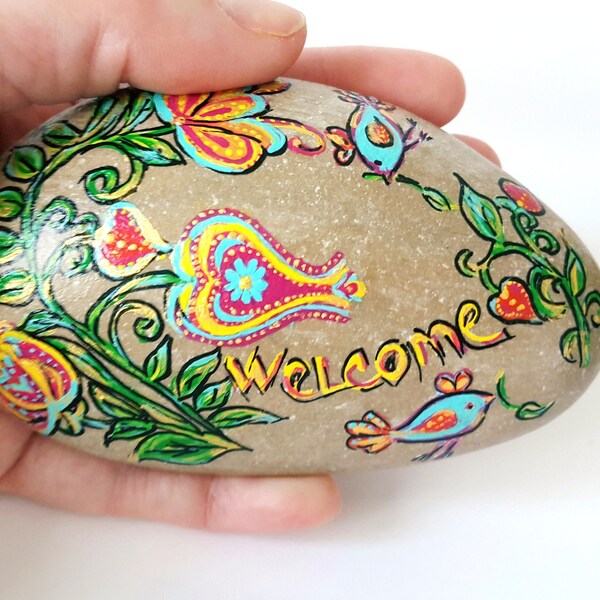 Welcome Rocks - Etsy