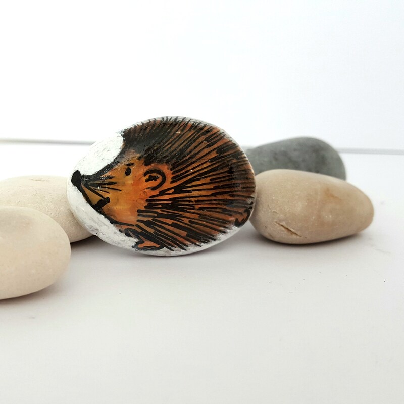 Paint Hedgehog Rock - Etsy