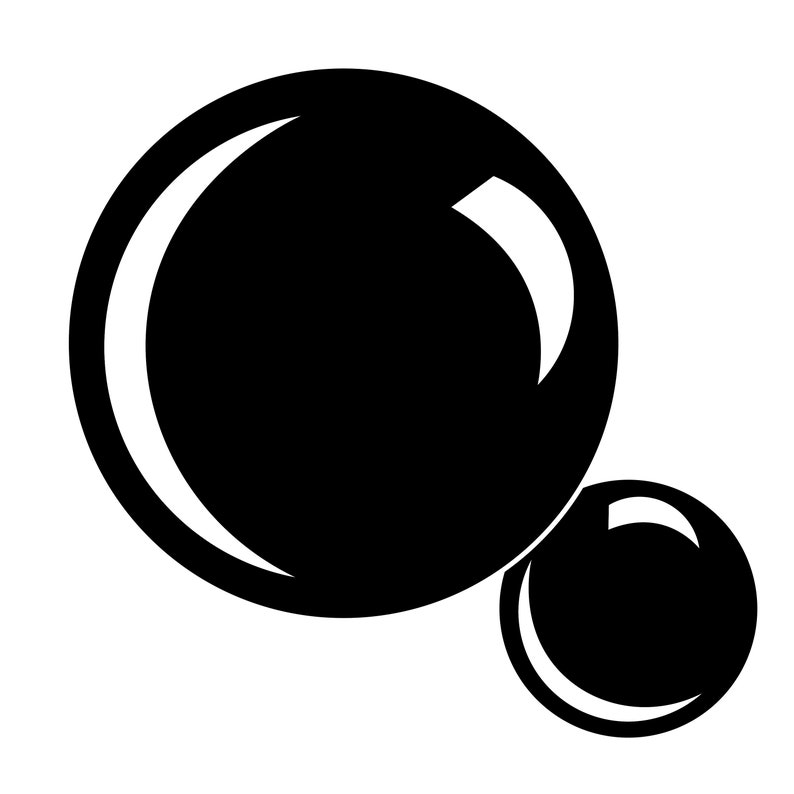 Bubbles Bundle Bubble Vector Images Silhouette Clipart | Etsy