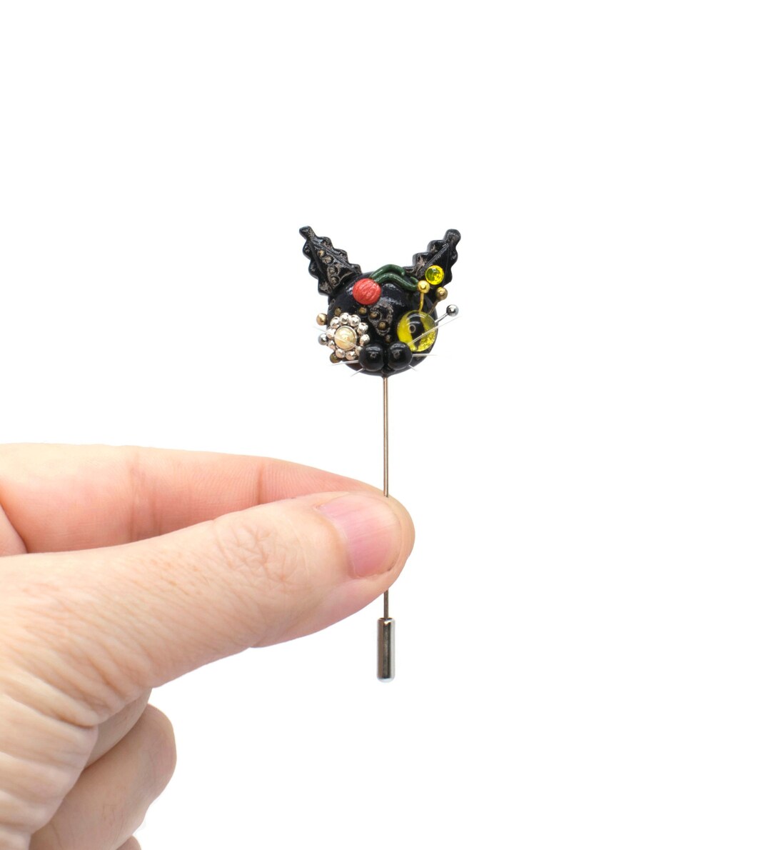 Steampunk Cosplay, Lapel Pin, Men Stick Pin, Steampunk Cat Pin, Women ...
