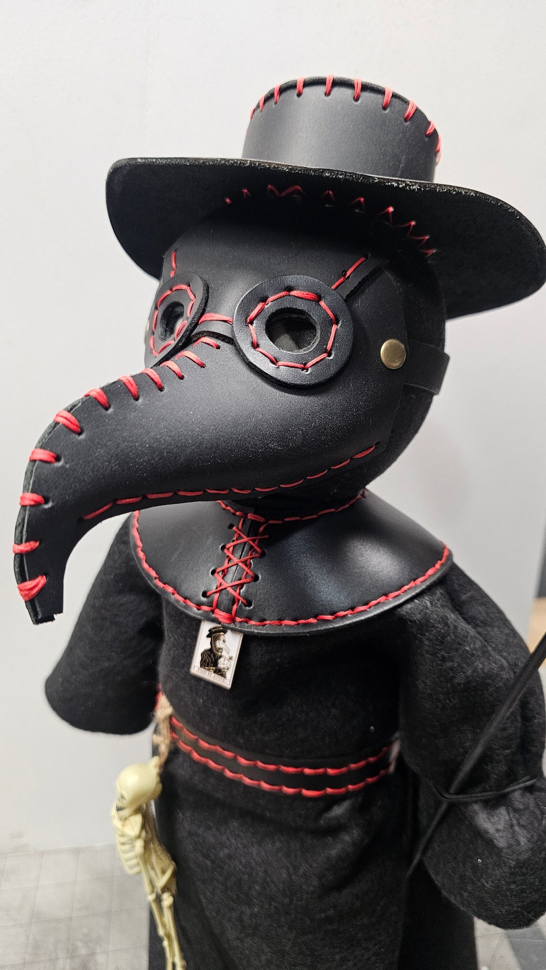 Handmade 18 Inch Plague Doctor Doll With Leather Mask - Etsy